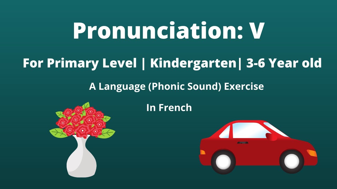 Pronunciation: v (French) - YouTube