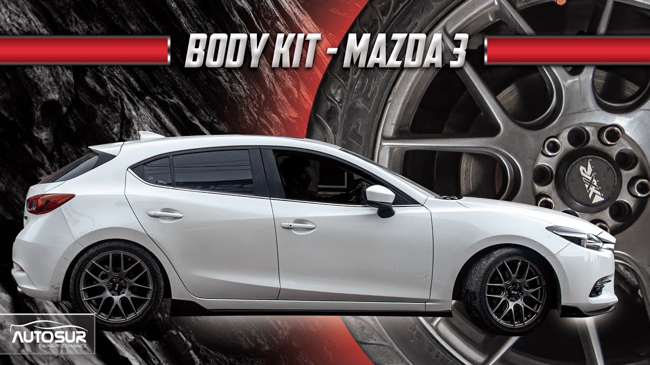 MAZDA 3 FastBack / BODY KIT Laterales y Frontal / AUTOSUR - YouTube