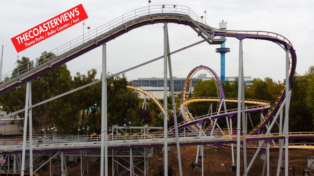 Vortex (POV) Roller Coaster California's Great America - YouTube