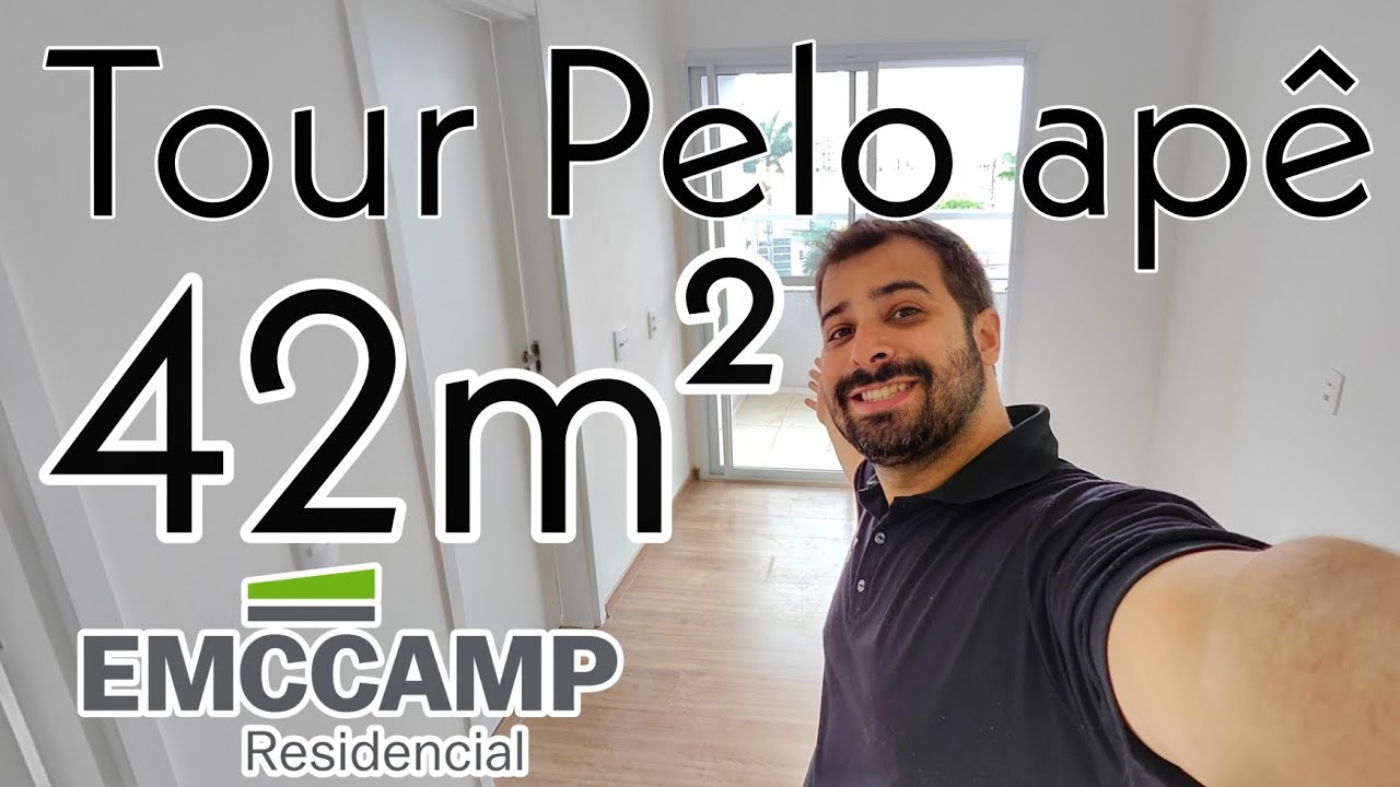 TOUR APÊ 42M² EMCCAMP CONSTRUTORA - YouTube