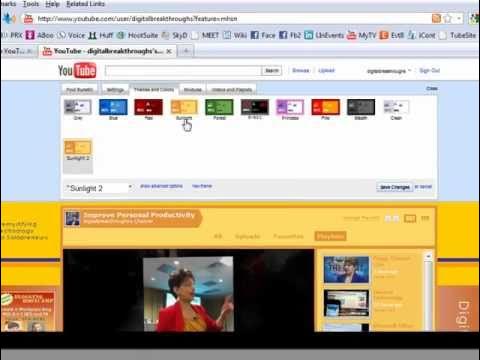 How to Customize YouTube Channel Background (Skin) - YouTube