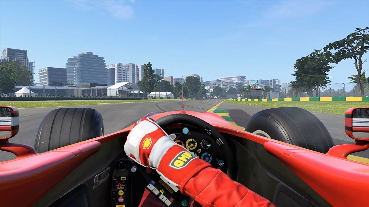 F1 2020 - Drifting Ferrari F2000 V10 Formula one Australia Melbourne ...