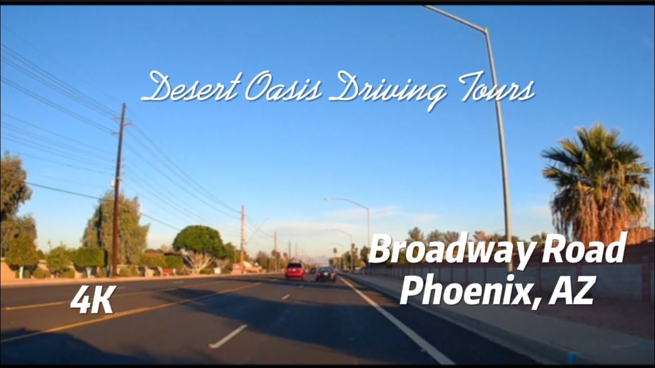 4K Roadscapes: Driving Tour | Broadway Road | Phoenix, AZ | Part 2 ...