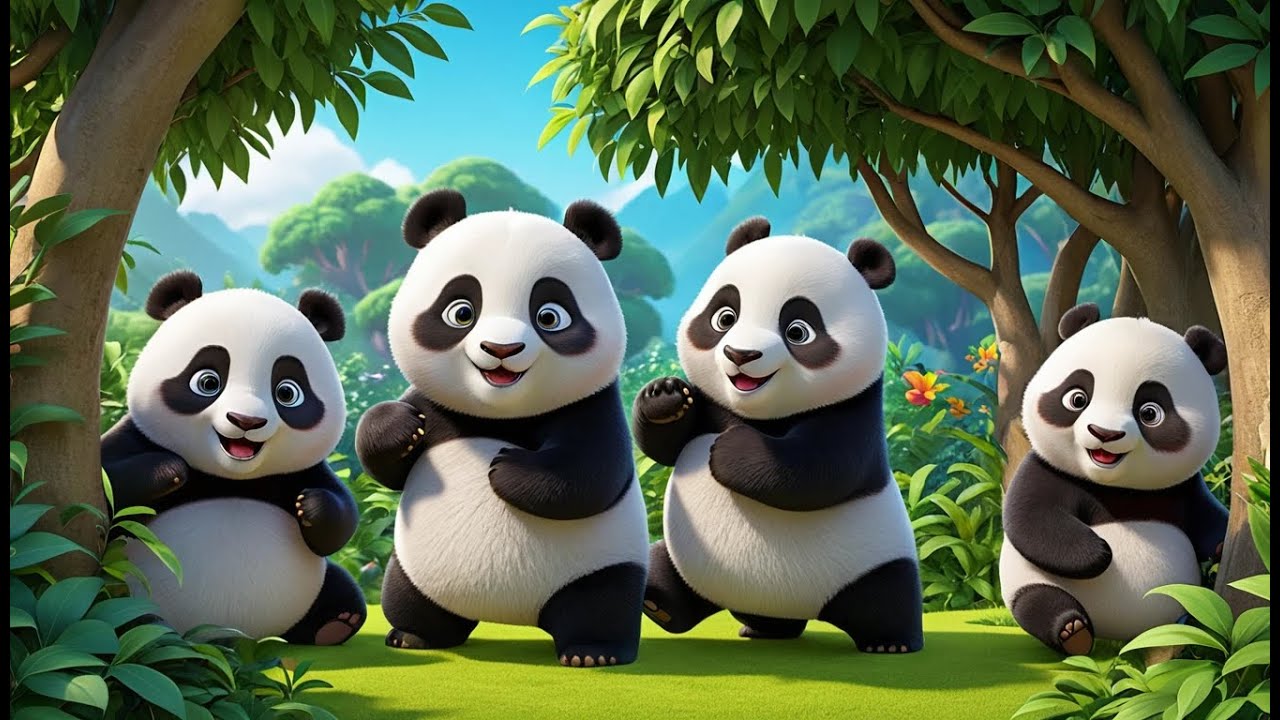 Counting 10 Little Pandas – Learning Numbers in Bamboo Land | Fun Song ...