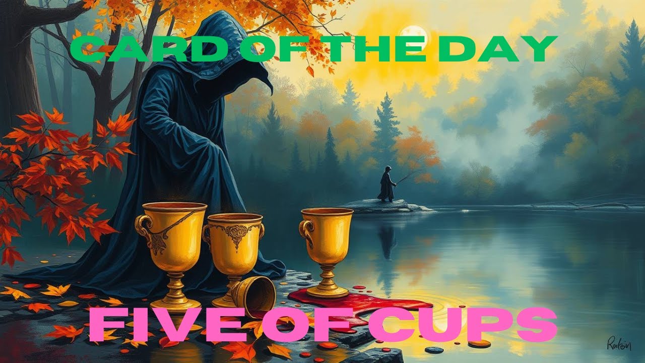 Card of the Day: Five of Cups – Release Struggle - YouTube