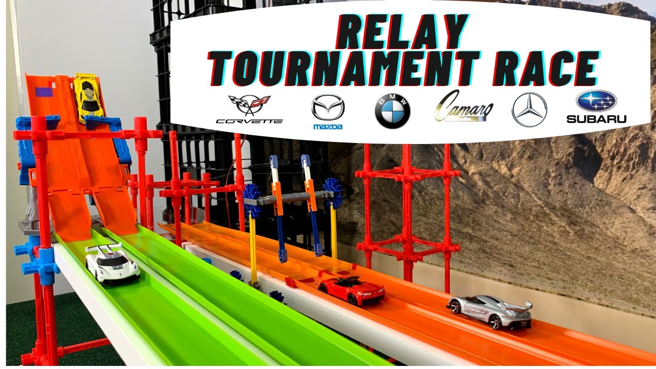 DIECAST CARS RACING | RELAY KING TOURNAMENT group 1 - YouTube