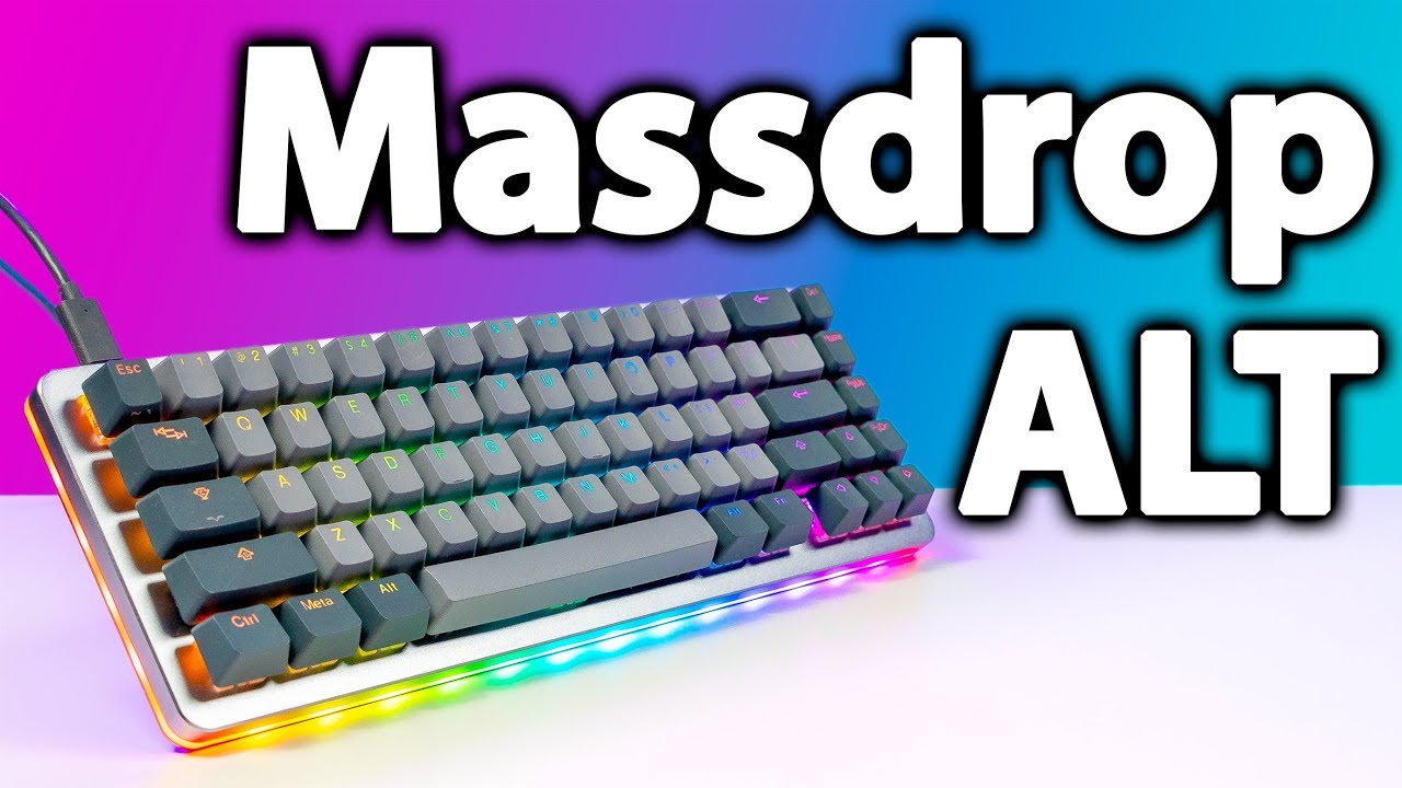 Overview Showcase of Massdrop ALT Mechanical Keyboard - YouTube