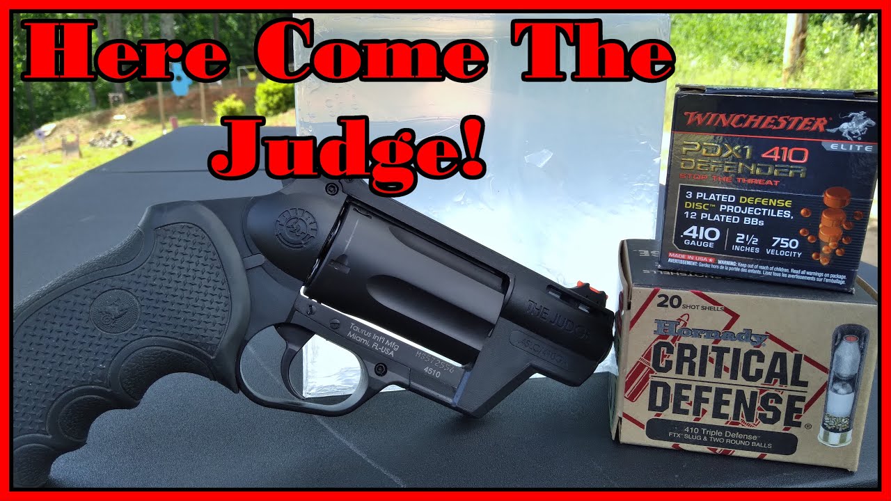 Taurus Judge .410 Ballistic Gel Test! Hornady Critical Defense Vs ...