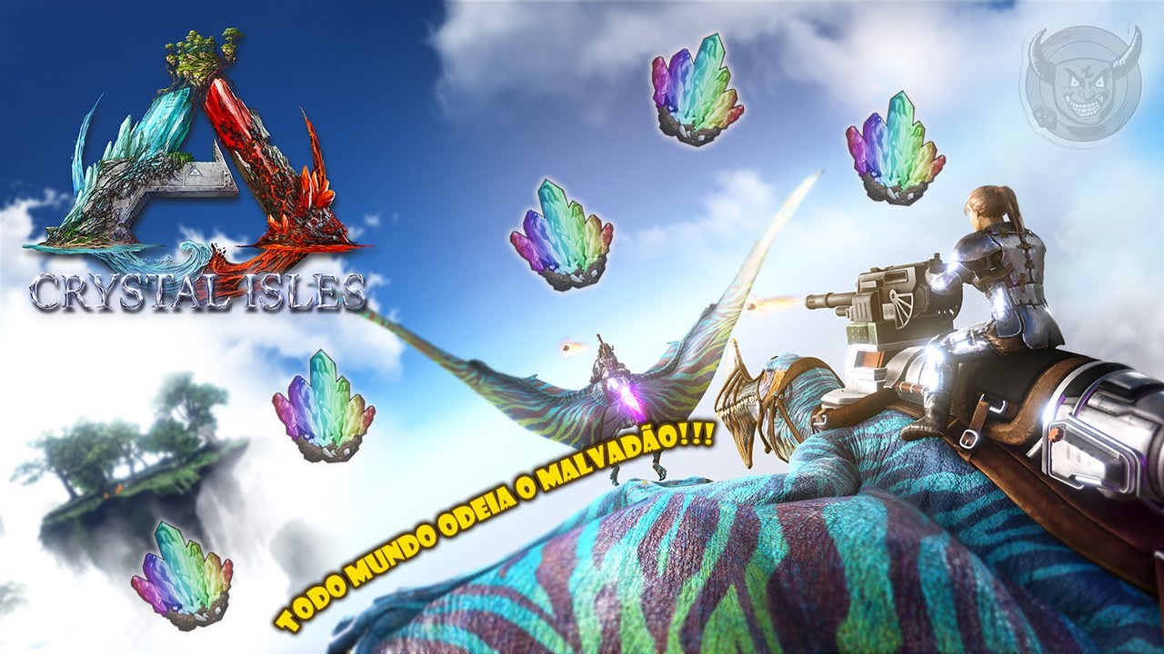 ARK SURVIVAL EVOLVED - CRYSTAL ISLES - EP#15 - COISA DE LOKO, SÓ MORRO ...
