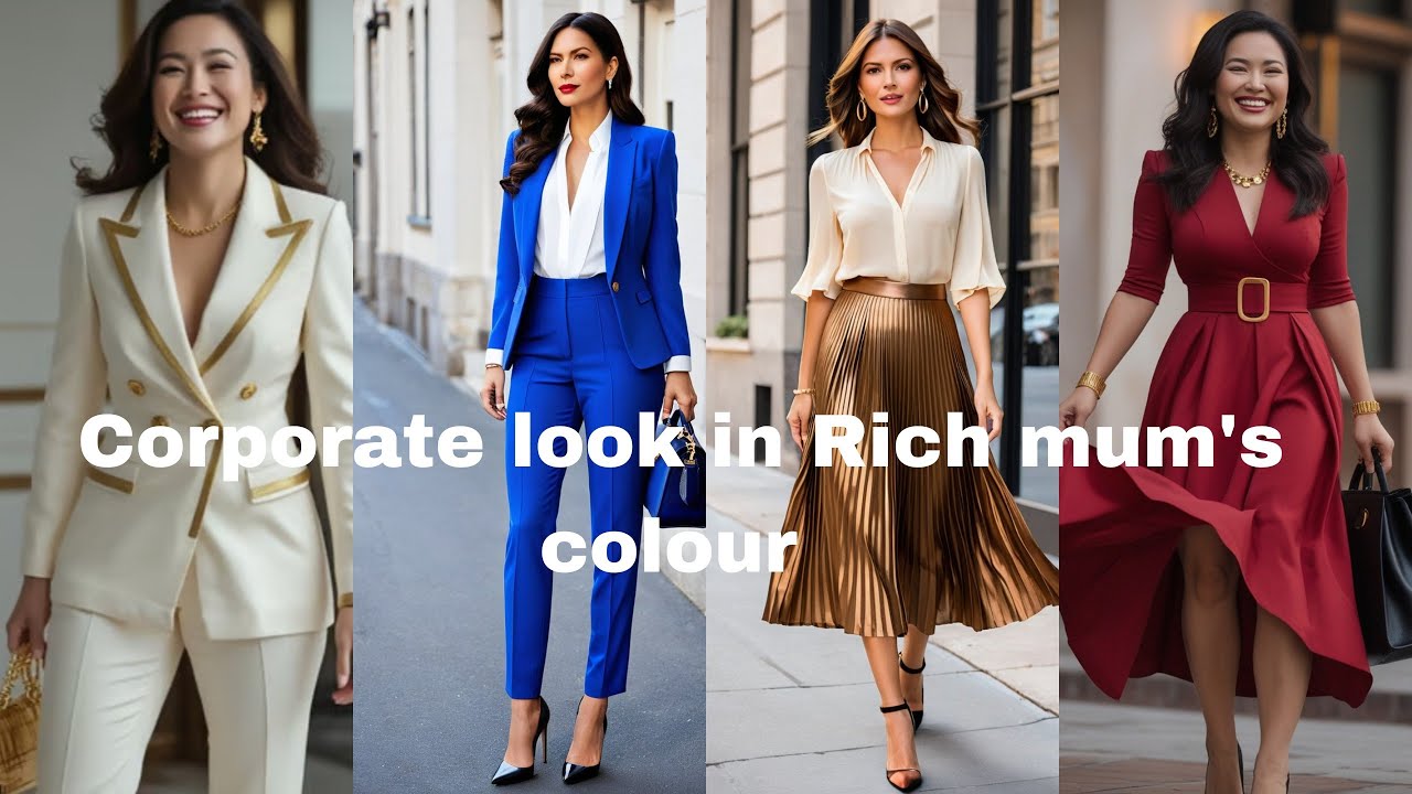 20 Elegant Corporate Outfits in Rich Mum’s Colors | Dress Like a Boss.# ...