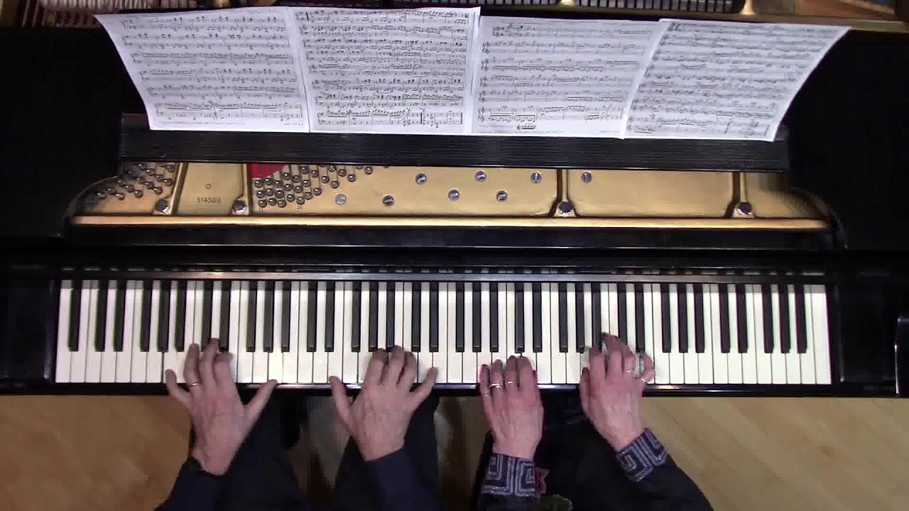 Grieg 4-hand piece Opus 46 No. 3 "Anitra's Dance" - YouTube