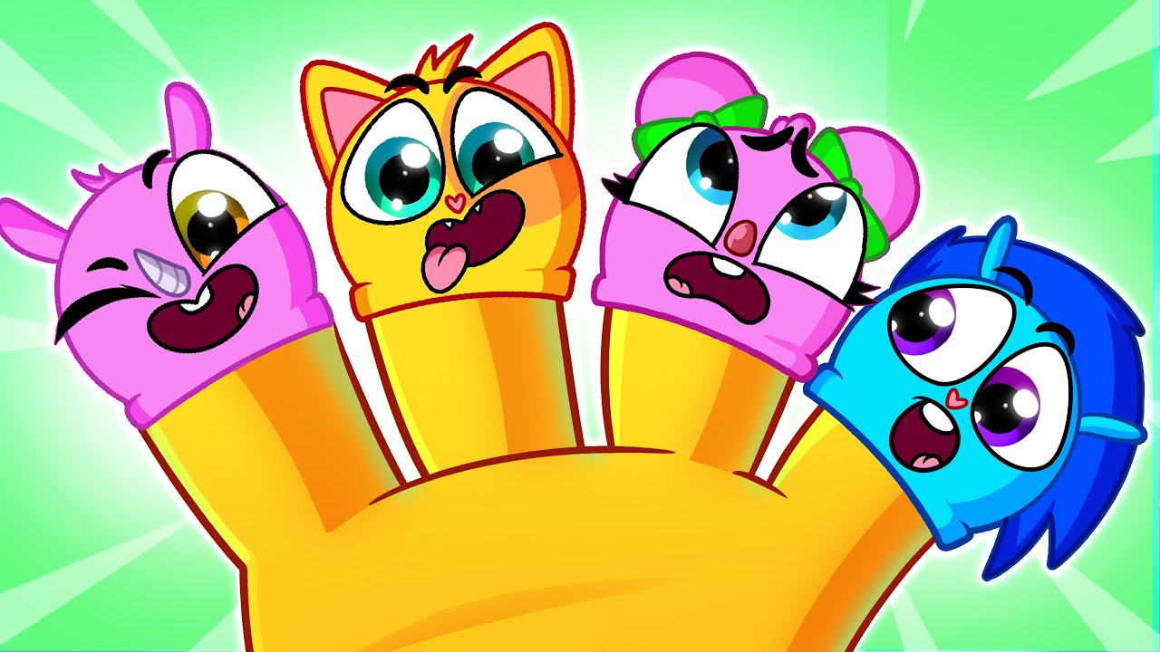 Funny Finger Family 🤩 ️ Kids Story and Funny Cartoons About Finger ...