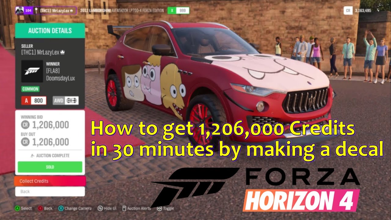 Forza Horizon 4 - How i made 1,206,000 credits in just 20 min! - YouTube