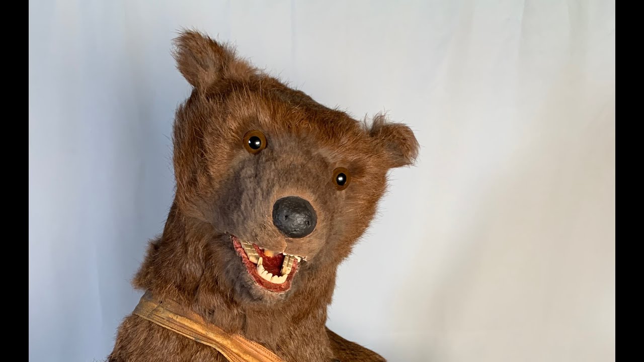 Automaton Bear Restoration c.1880 - YouTube