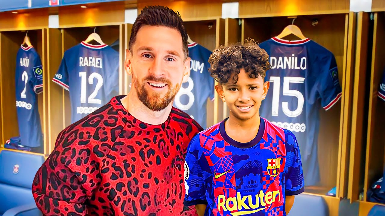 DESCUBRÍ que el MINI MESSI ha JUGADO con MESSI y le CONOCE... - YouTube