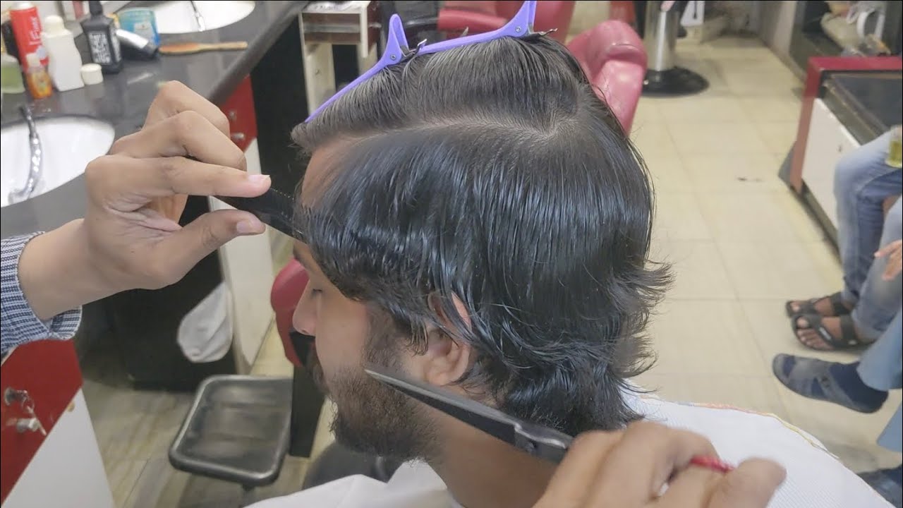 ASMR Scissors Only haircut #alrayaanhairstudio - YouTube
