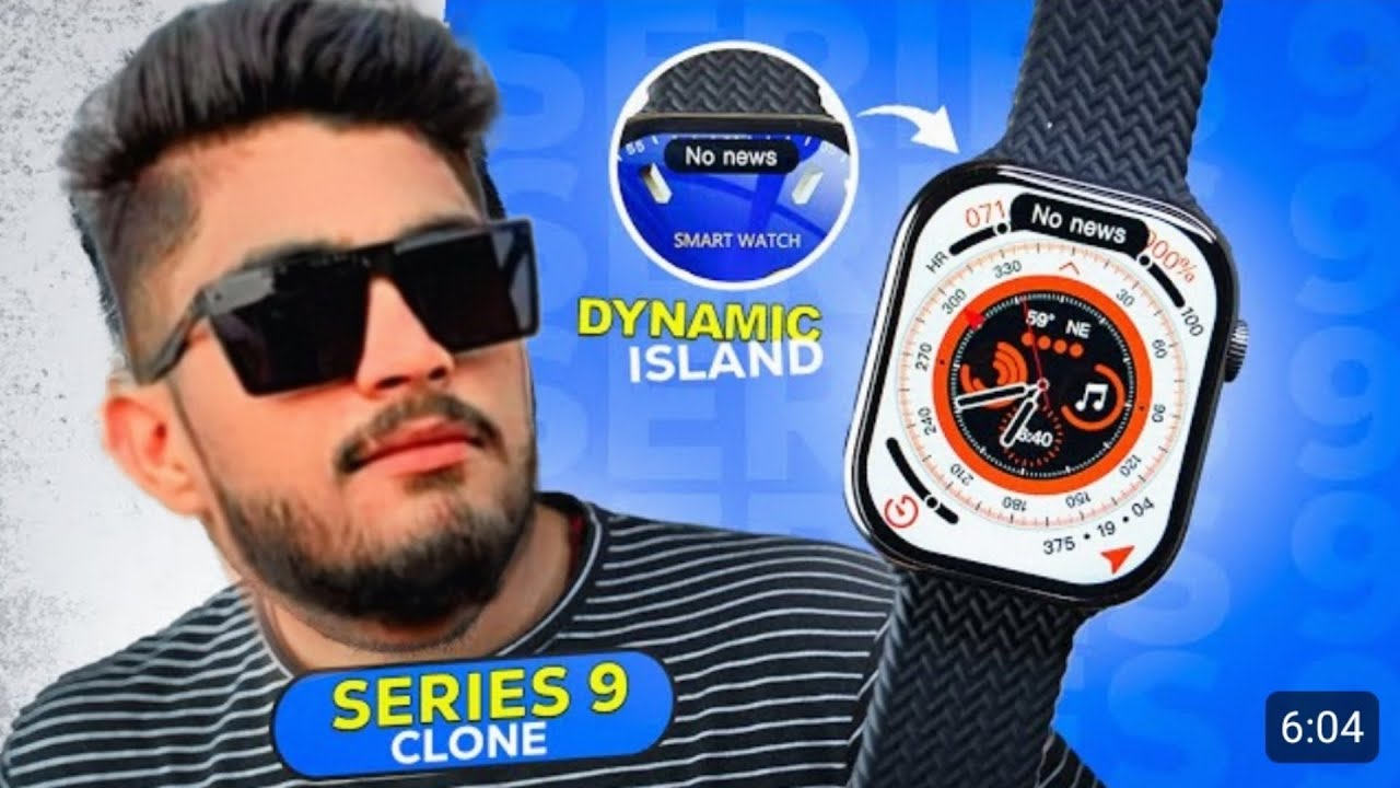 Apple Watch Series 9 Clone 😂ll Dynamic Island🔥ll 2.11'' Amoled Display ...