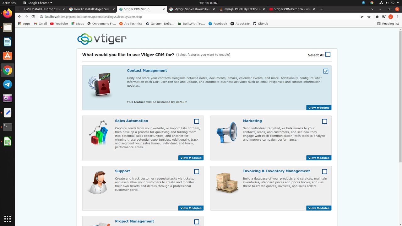 I Will Setup Vtiger CRM on Ubuntu | Install Vtiger on LInux - YouTube