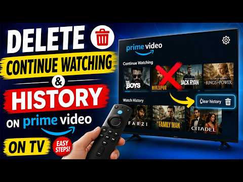 How To Remove Watch History from Prime Video on Smart TV