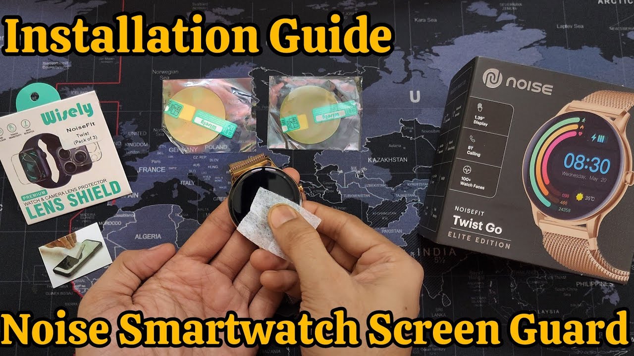 Noise Smartwatch Screen Guard Installation | Wisely Smartwatch Screen ...