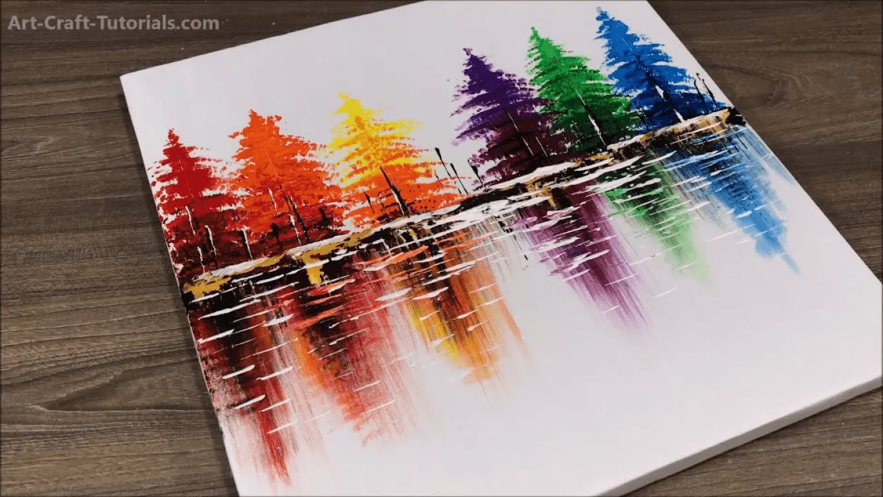 Quick & Easy Art: How to Paint Modern Landscape - Abstract Painting ...