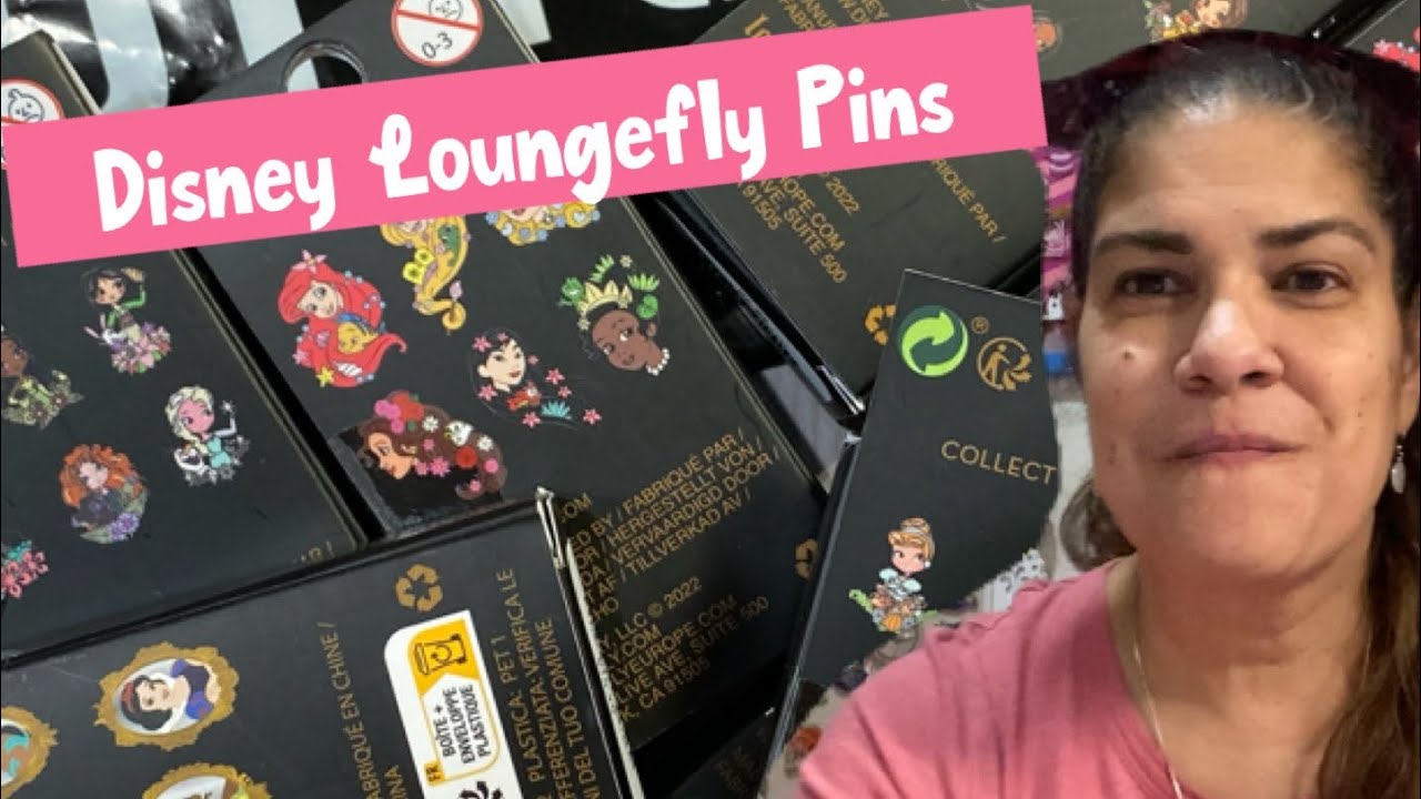 Disney Loungefly Princess Pin Haul and Unboxing - YouTube