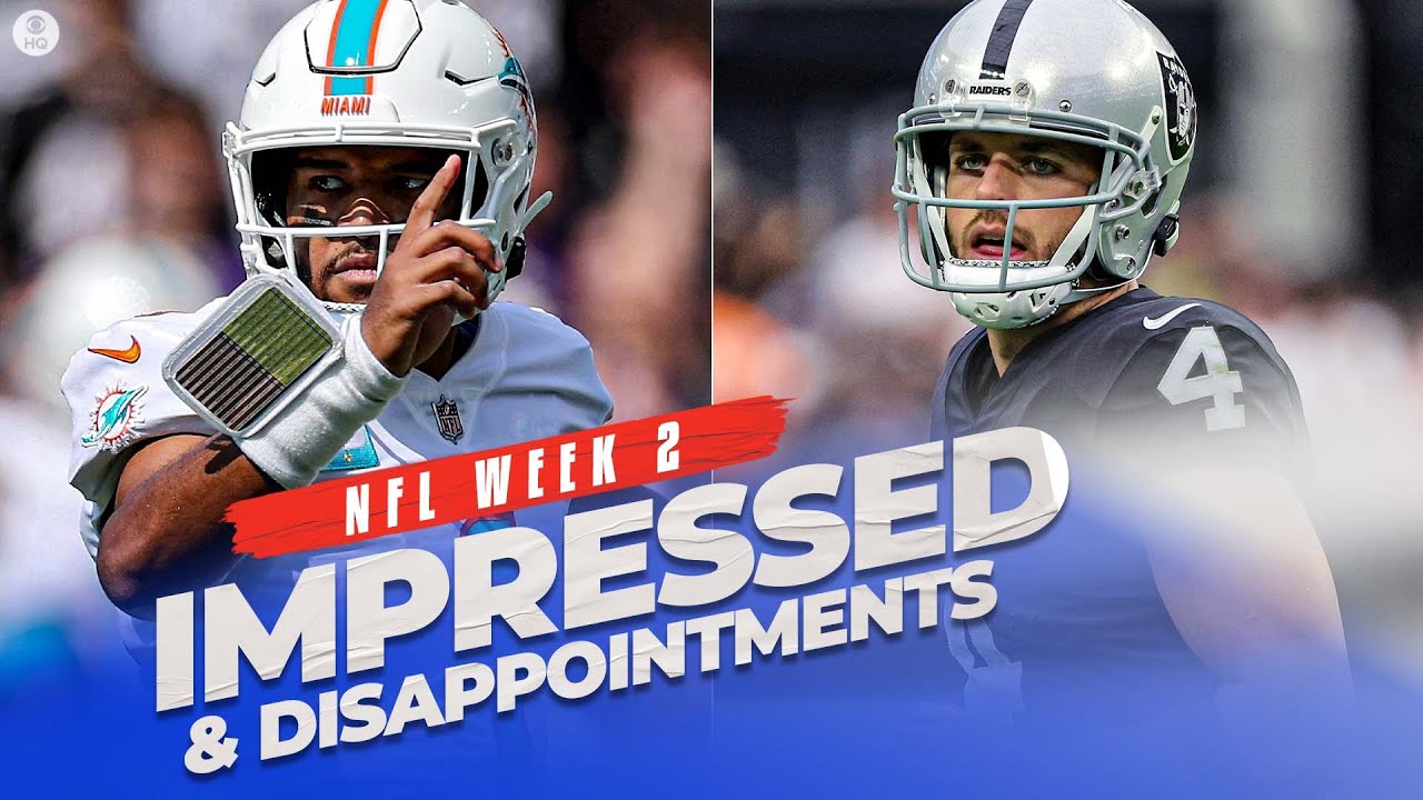 Which teams IMPRESSED/DISAPPOINTED in Week 2 [NFL RECAP] | CBS Sports ...