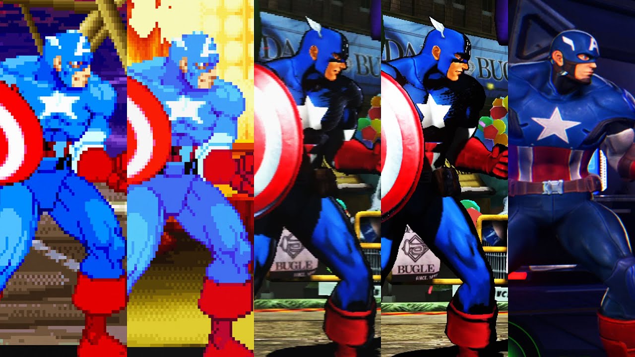 EVOLUTION of Captain America's Character Model - YouTube