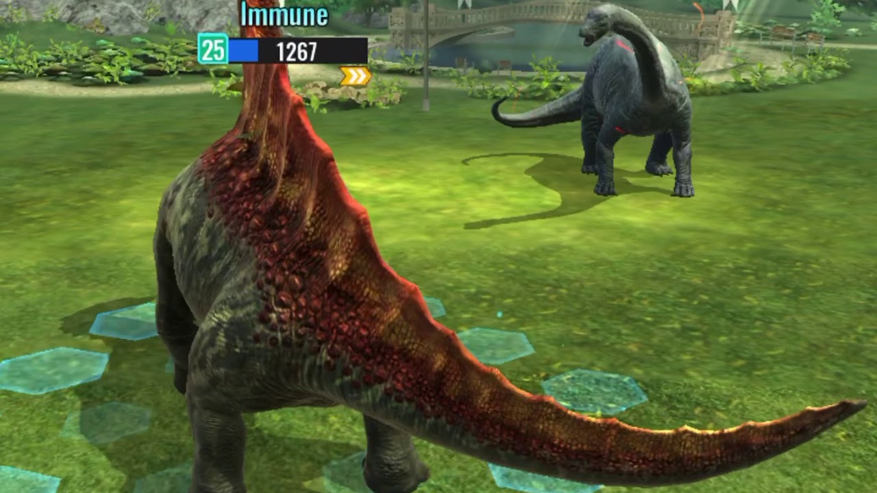 Jurassic World alive brachiosaurus strike - YouTube