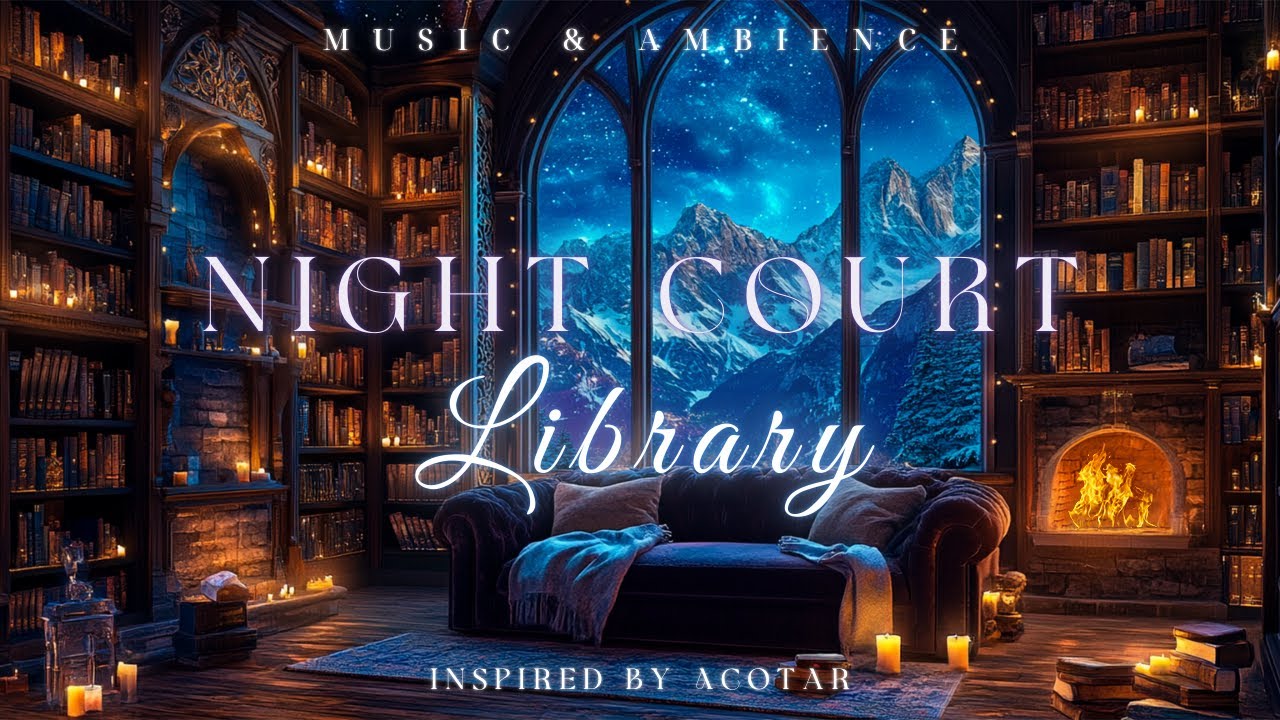 Night Court Library | ACOTAR Ambience | Mystical Music of the Night for ...