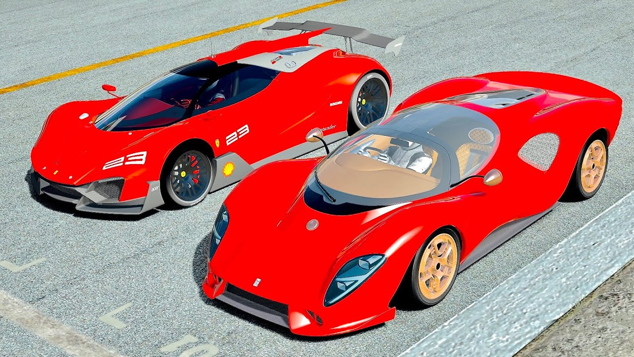 De Tomaso P72 2022 VS Ferrari Xezri Concept at Monza GP - YouTube