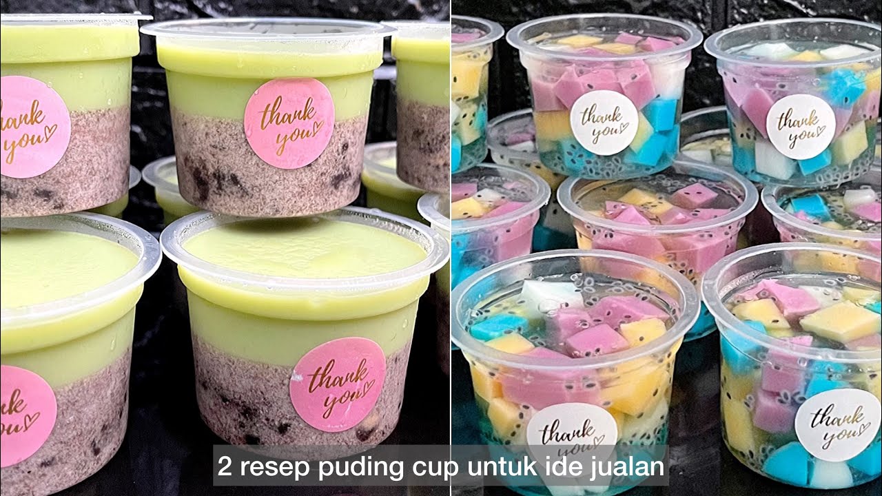 2 resep puding cup untuk ide bisnis jualan laris manis dan untuk isian ...