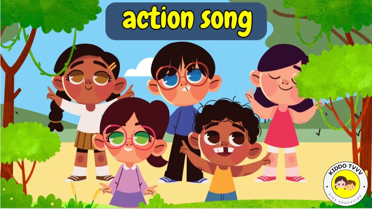 "Fun Action Song for Kids | Move, Sing, and Play! Action Words | Action ...