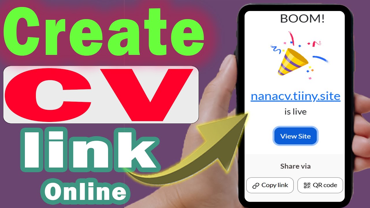 How to create online cv link (100% FREE) - YouTube