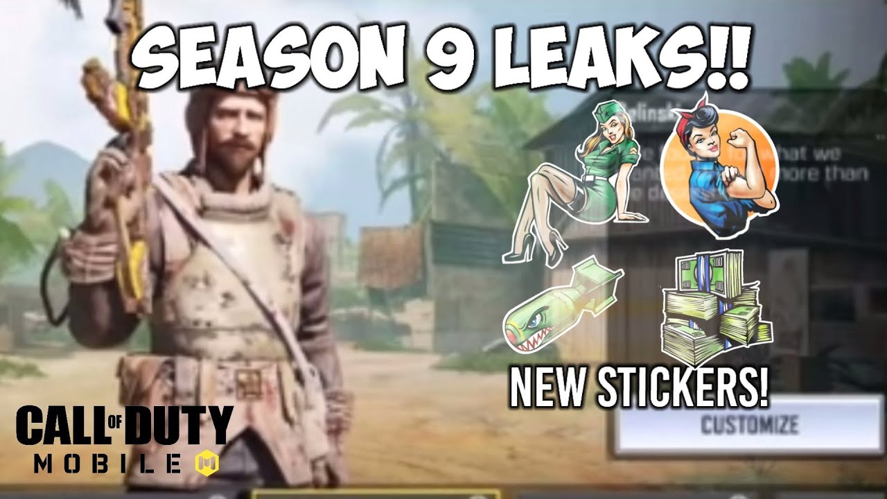 CODM SEASON 9 LEAKS! NEW CHARACTER, CALLING CARDS, STICKERS, AND MORE ...