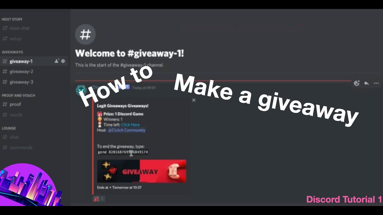 How to make a giveaway with Discortics | Discord Tutorial - YouTube
