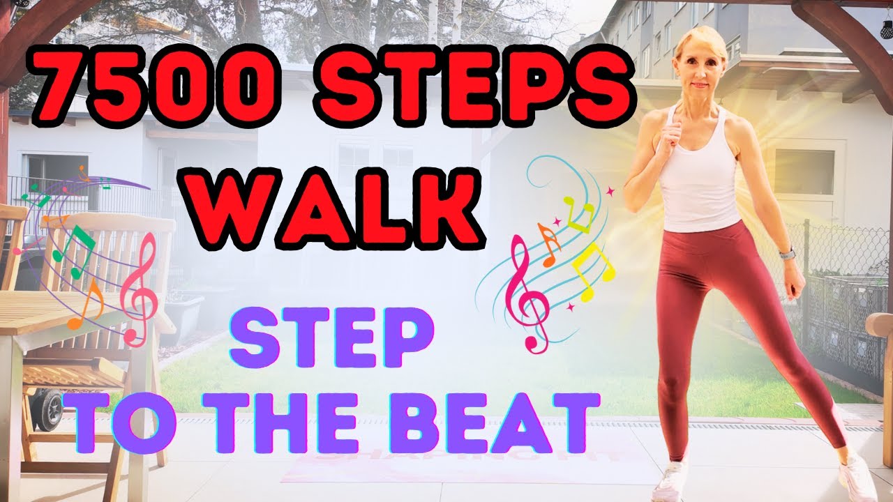 7500 Steps Walking Workout at Home | 60 Min Indoor Cardio for Weight ...