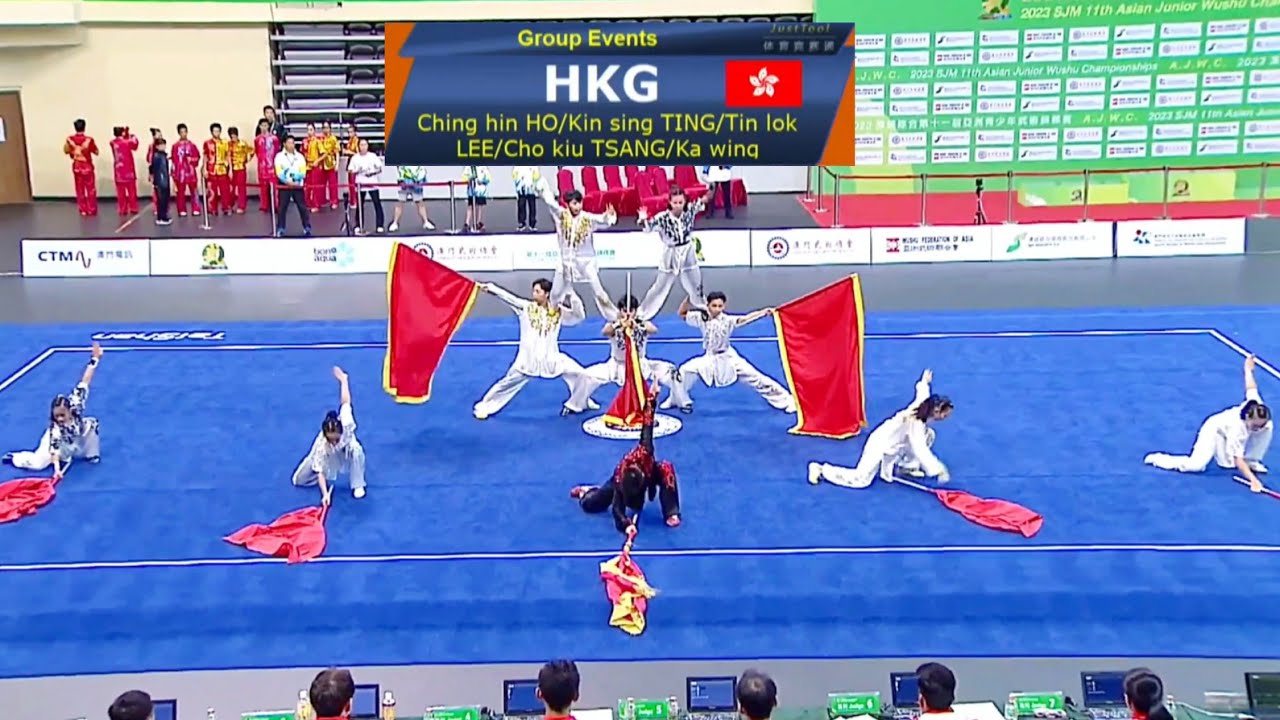 Hongkong 🇭🇰 Group event 🥇8.81 score in 11th Junior Asian Wushu ...