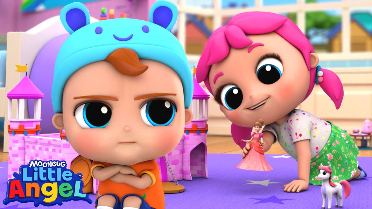 Sharing Is Caring! Play Safe With Toys | Little Angel And Friends Kid ...