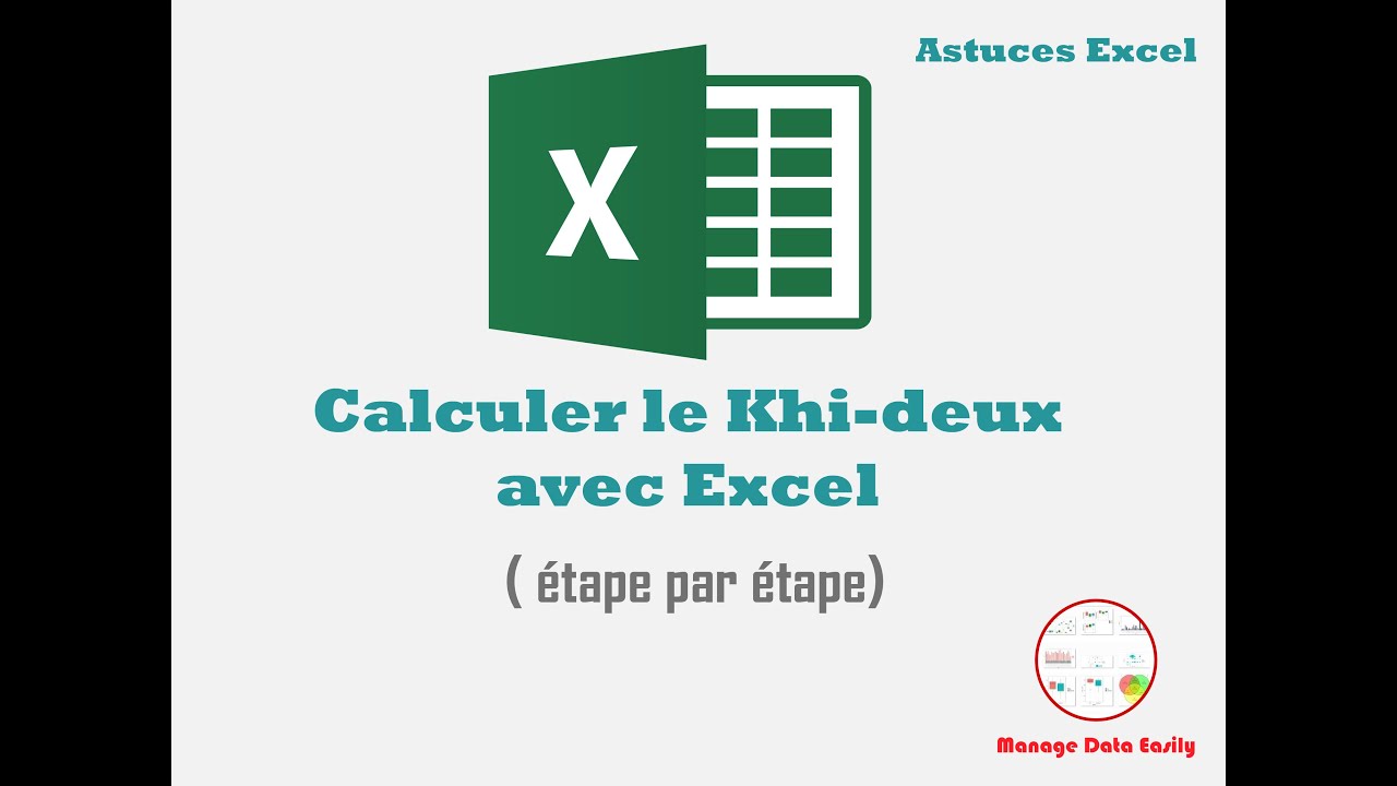 Calculer le Khi-deux avec Excel ( étape par étape) - YouTube
