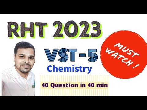 RHT Mains 2023 || VST-5 || Chemistry (MUST WATCH) - YouTube