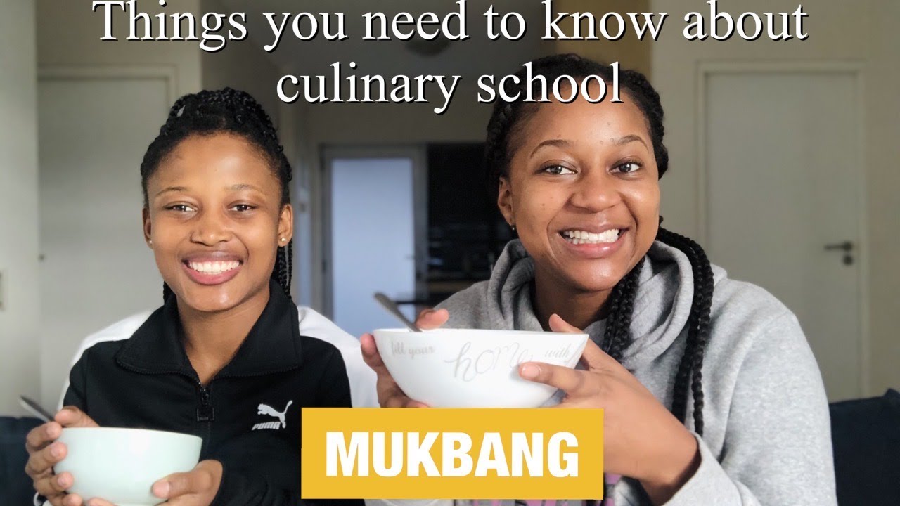 MUKBANG || OUR CULINARY SCHOOL EXPERIENCE - YouTube