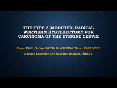 the type2 (modified) radical wertheim hysterectomy for carcinoma of ...