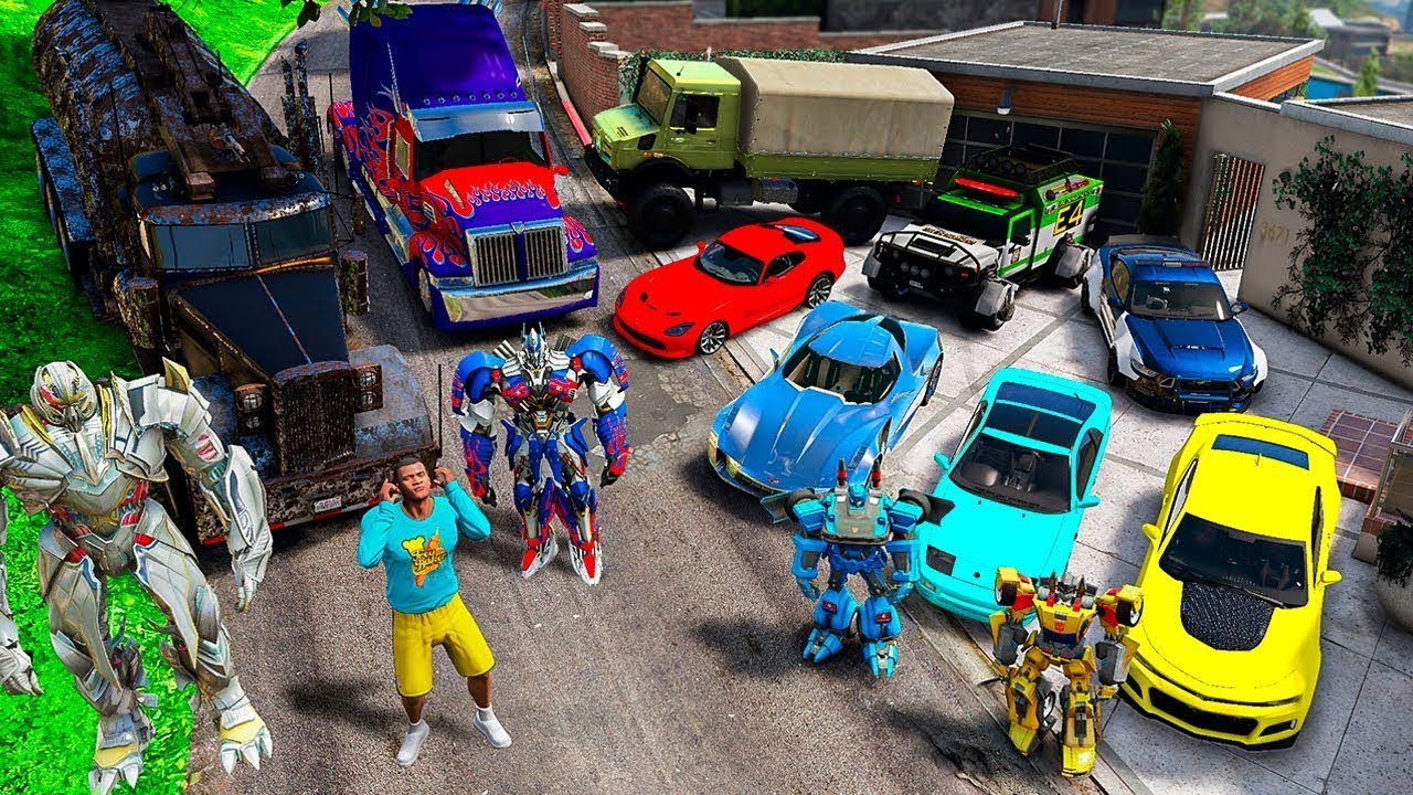 COLECIONANDO CARROS DOS TRANSFORMERS NO GTA 5! - YouTube