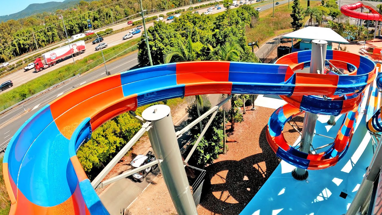 Fast Body Slide at WhiteWater World Australia | Fully 6 - Slide 1 - YouTube
