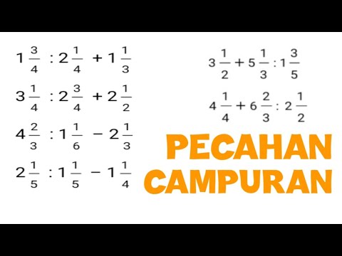 OPERASI HITUNG PECAHAN CAMPURAN - YouTube