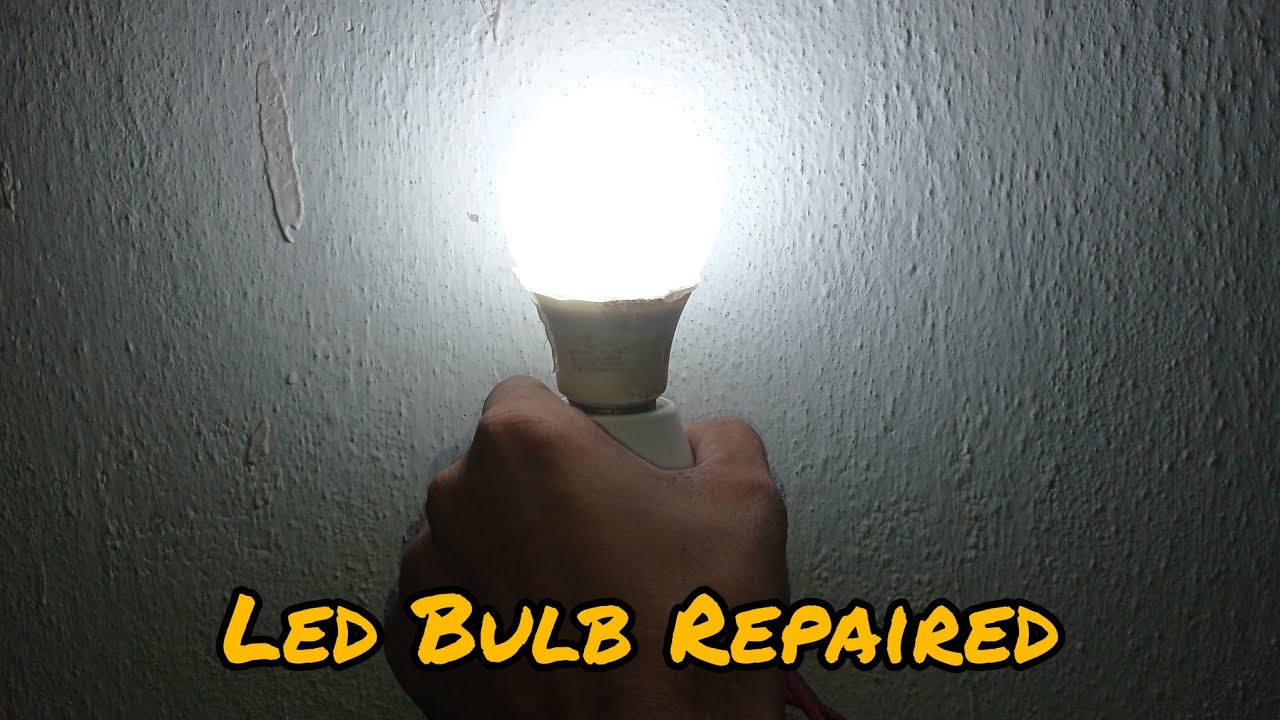 How To Repair Led Bulb | Repairing Led Bulb - YouTube