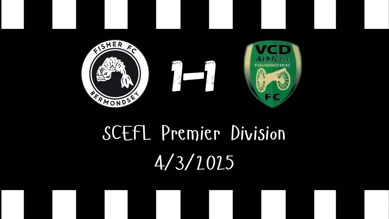 Fisher 1-1 VCD Athletic - 8/3/2025 - SCEFL Premier Division - YouTube