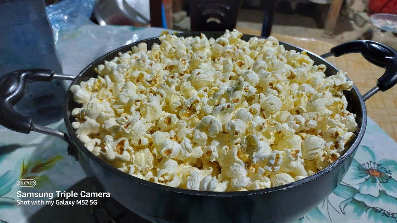 popcorn simple recipe || homemade popcorn recipe|| AR infoo - YouTube