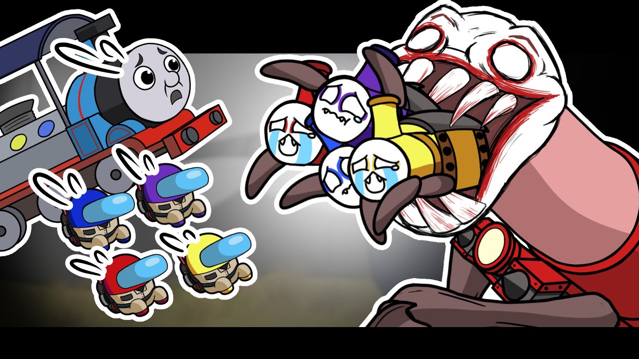 CHOO CHOO CHARLES vs Thomas & GHOSTBUSTERS 6 EP.1 I Among Us Animation ...